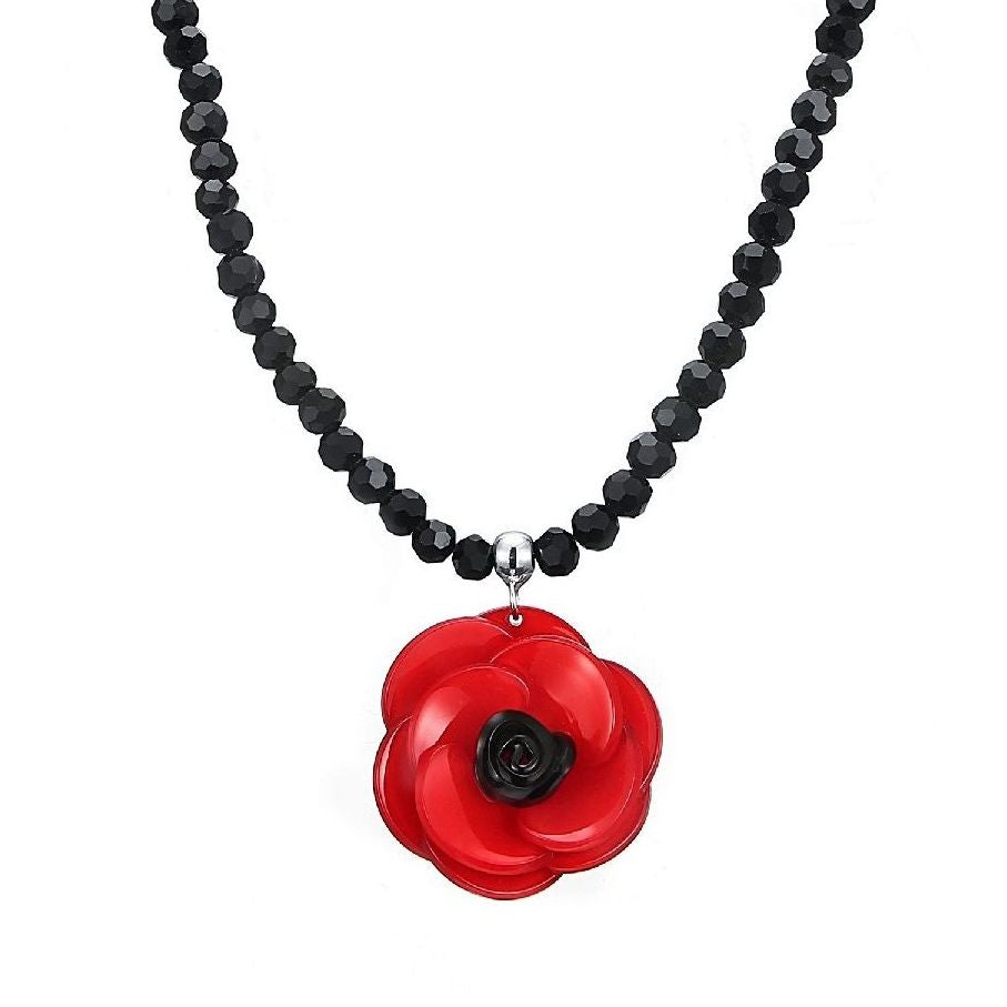 Collier Coquelicot Rosa — Belle Miss